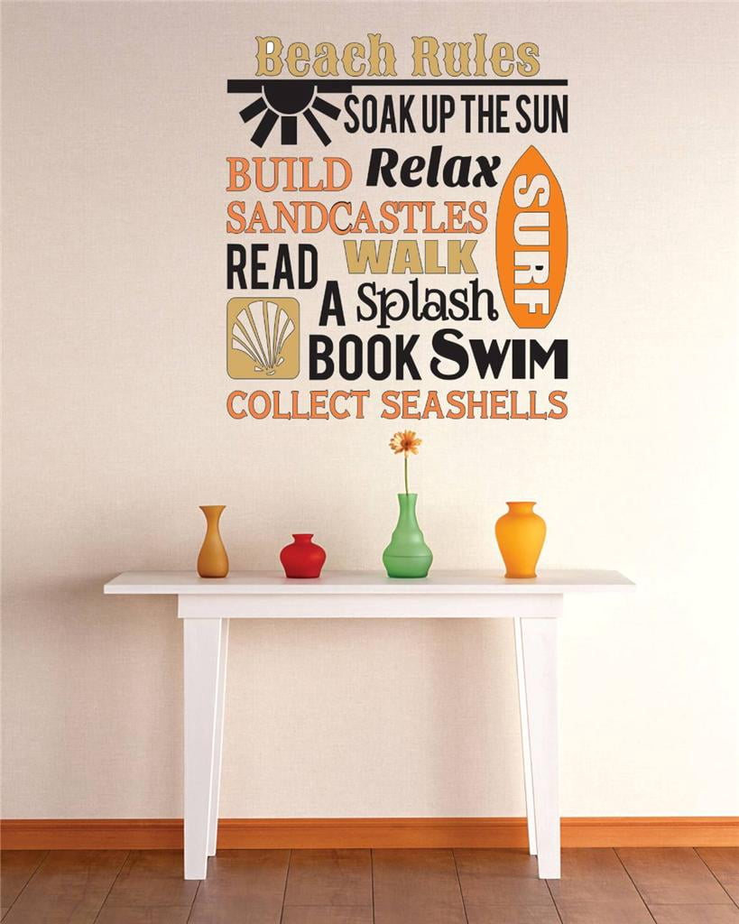 Beach Rules Soak Up The Sun Relax Surf Beach Coast Seashore Coastline ...