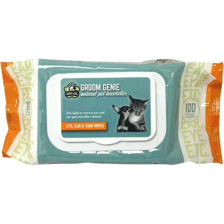 Multipet 68502 100 Count Groom Genie Sensitive Clean Pet Wipes Soft ...