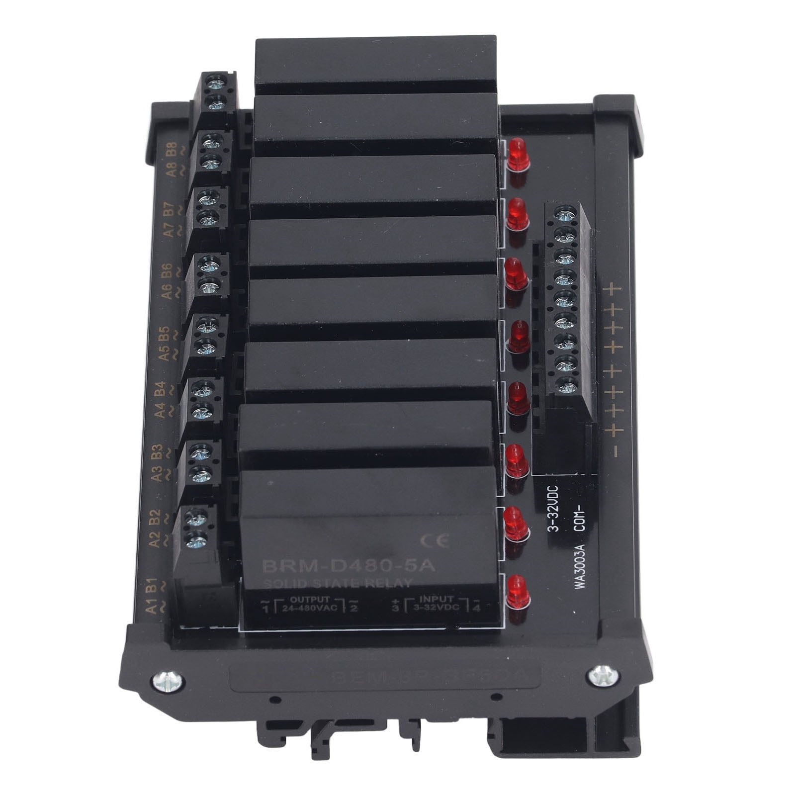 Solid State Relay Module, 24-480VAC Load 8 Channel DIN Rail ...