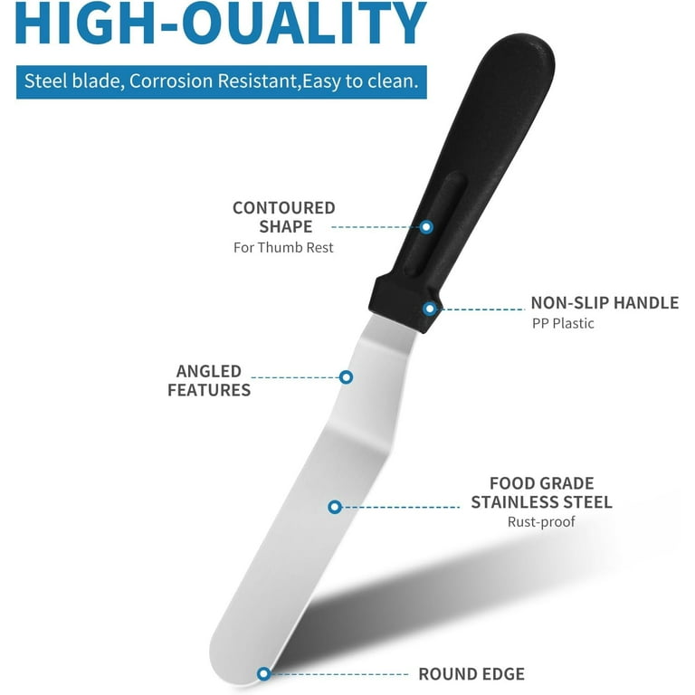 MRSXXNTY Icing Spatula U Taste Offset Spatula Set with 6