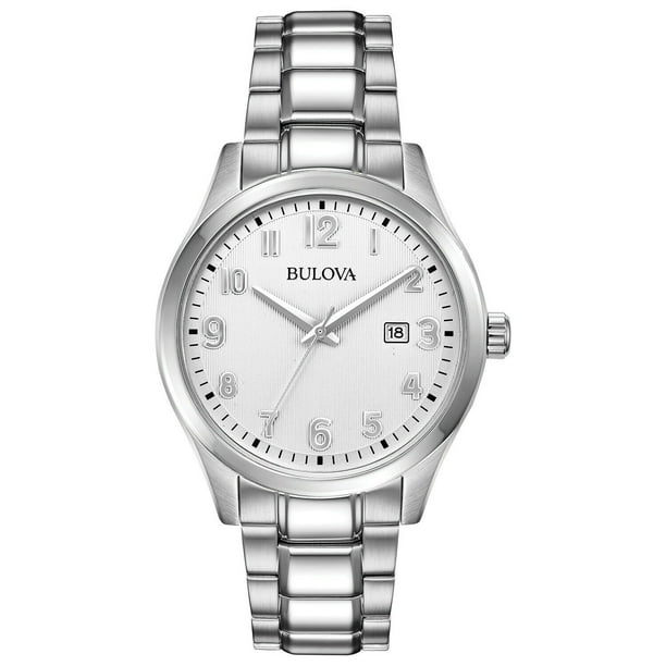 Bulova Men's Classic Stainless Steel Watch 96B300 - Walmart.com