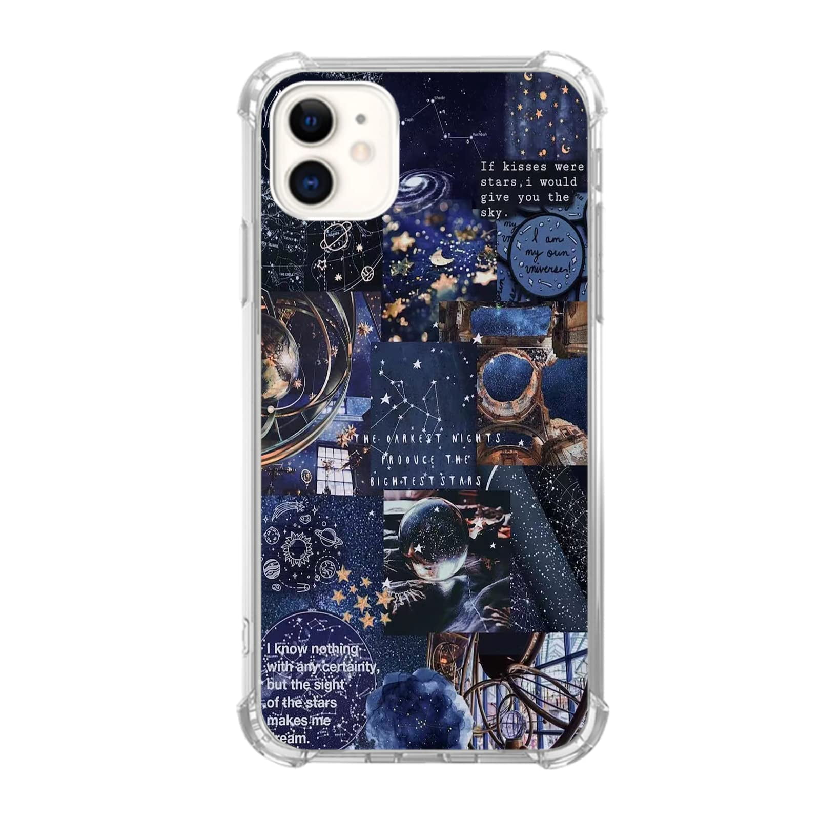 Blue Cosmos Case Compatible with iPhone 12 and 12 Pro,Unique Art Design ...