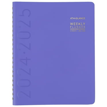 AT-A-GLANCE Contemporary 2024 Monthly Planner Purple Large 9 x 11 ...