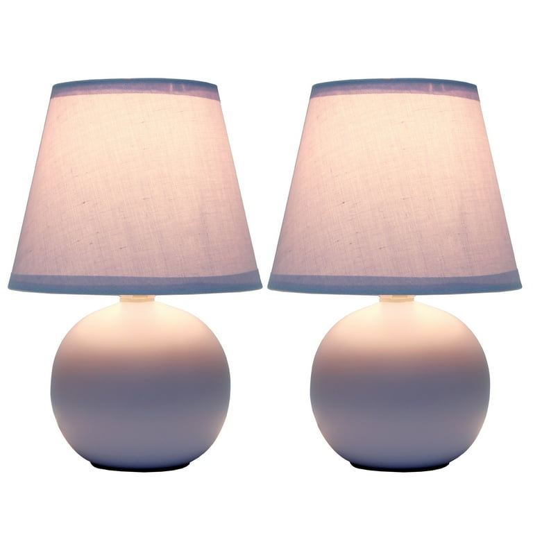 Two Globe Table Lamps