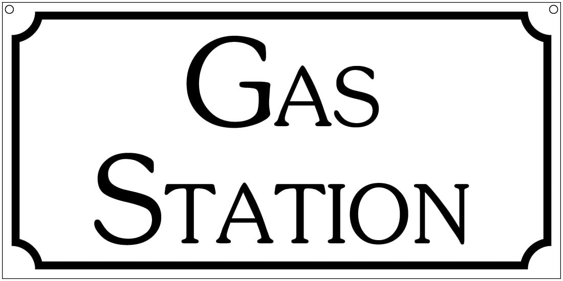 Gas Station- 6x12 Aluminum Fuel Automotive Bar Man Cave sign - Walmart.com