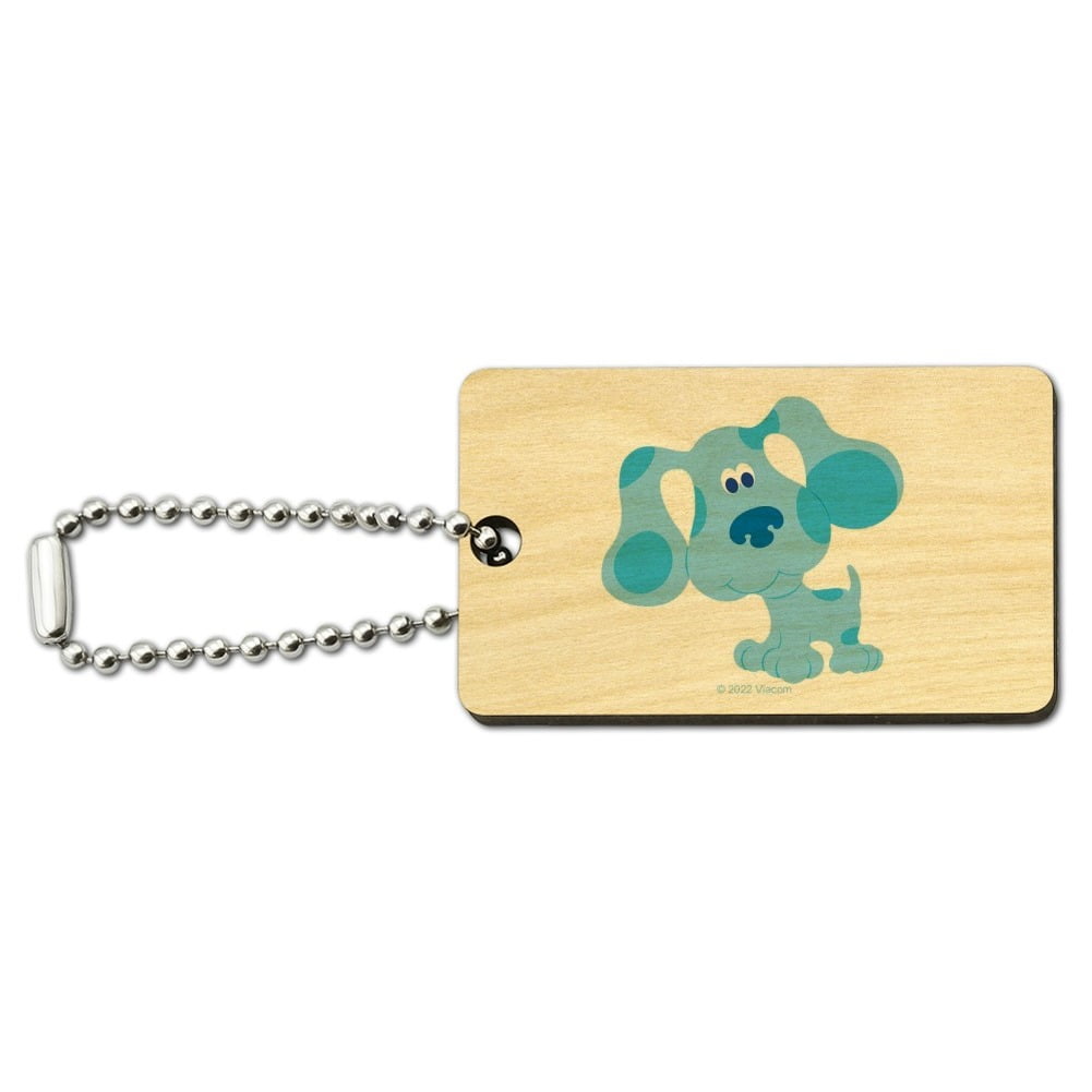 Happy Blue's Clues Wood Wooden Rectangle Keychain Key Ring - Walmart.com