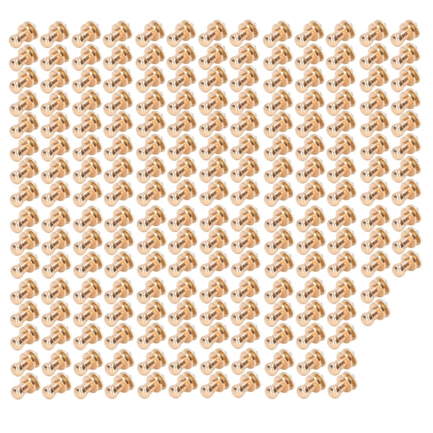 Leather Rivets,200 Sets Chicago Screws Round Head Rivets Round Head ...