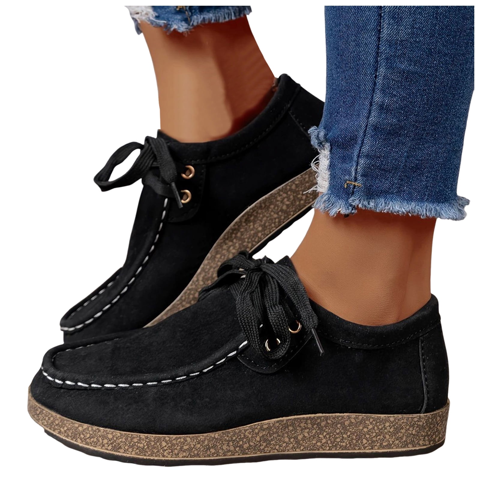 Click here for Rokment Leopard Penny Loafers Walking Shoes For Wo... prices