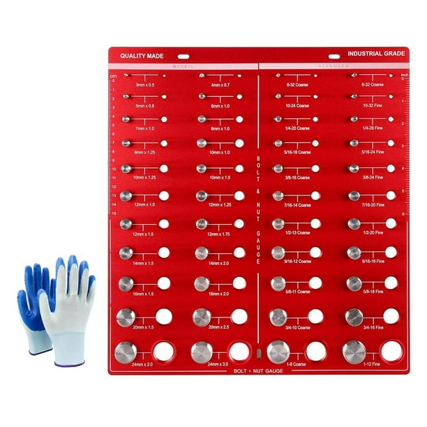 Corrector de roscas Mouuy, 4 tuercas y tornillos, estándar y métrico ...