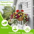 4 Pack Hanging Planter Basket Outdoor Large Hanging Flower Pots Indoor ...