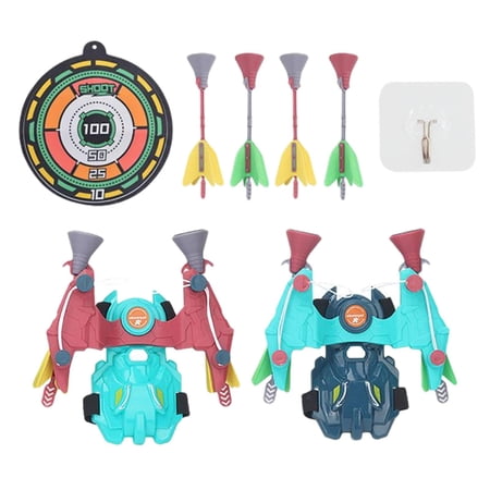Wrist Dart Launcher shooting Toy with 4 Soft Darts Dart Blaster Hand ...
