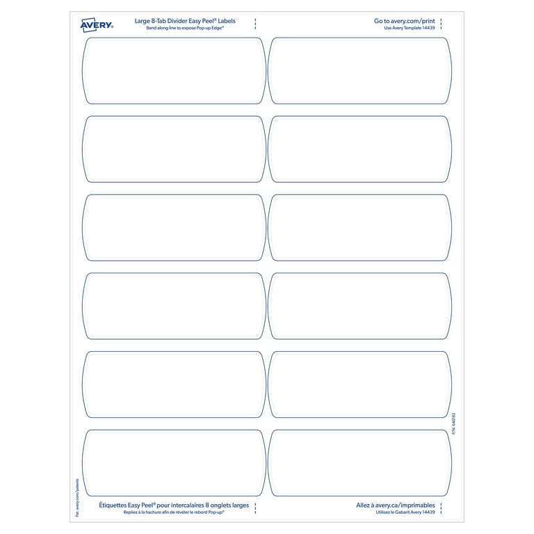 Binder Dividers Template