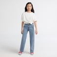 Levi Strauss Signature Girls Two-Tone Wide Leg Jean, Size 5-18 ...