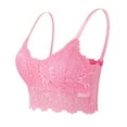 Huesdet Lace Bralettes For Women Padded Bralette Camisole Racerback