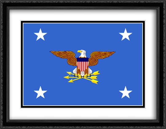 Secretary of Defense 2x Matted 36x28 Large Black Ornate Framed Art ...
