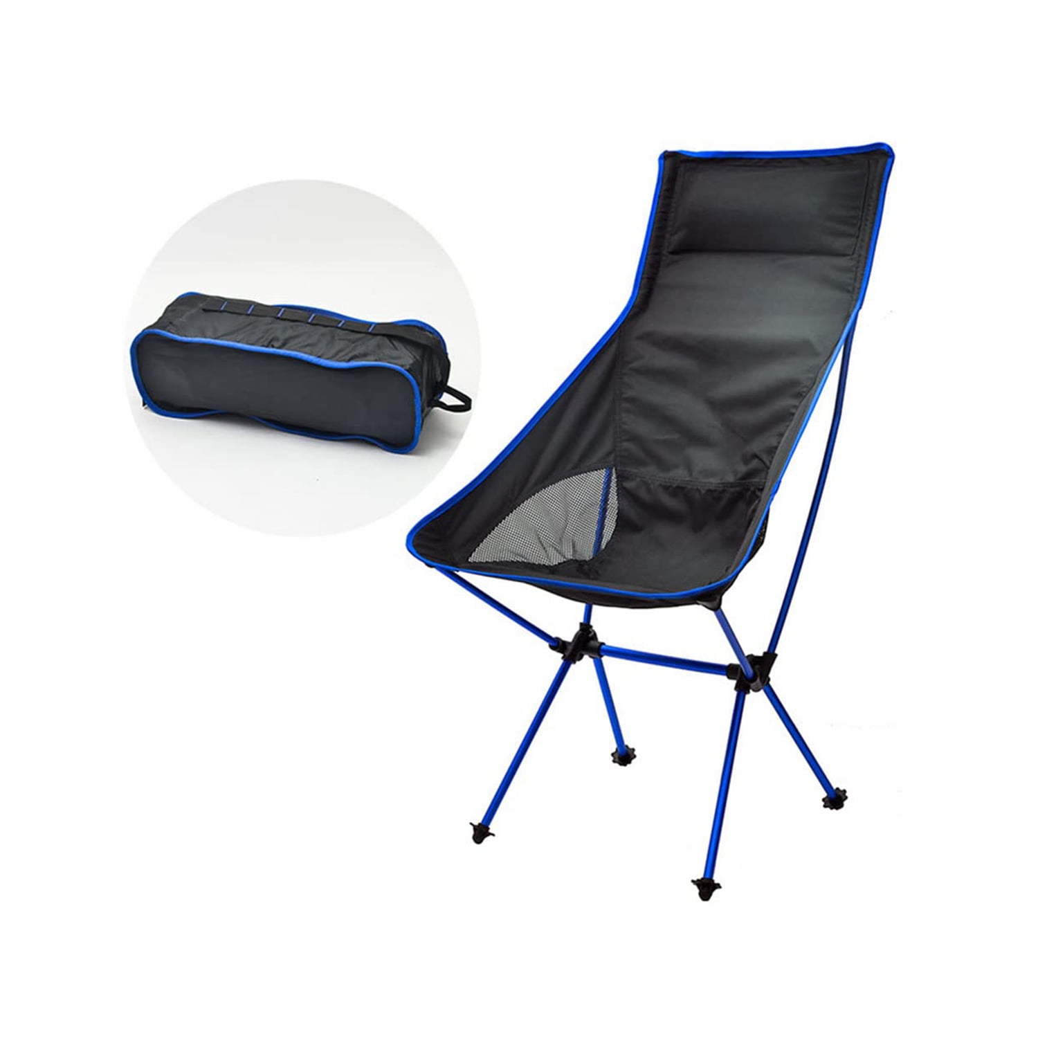 BIRLON Portable Lightweight Camping Chair, Compact Folding High Back ...