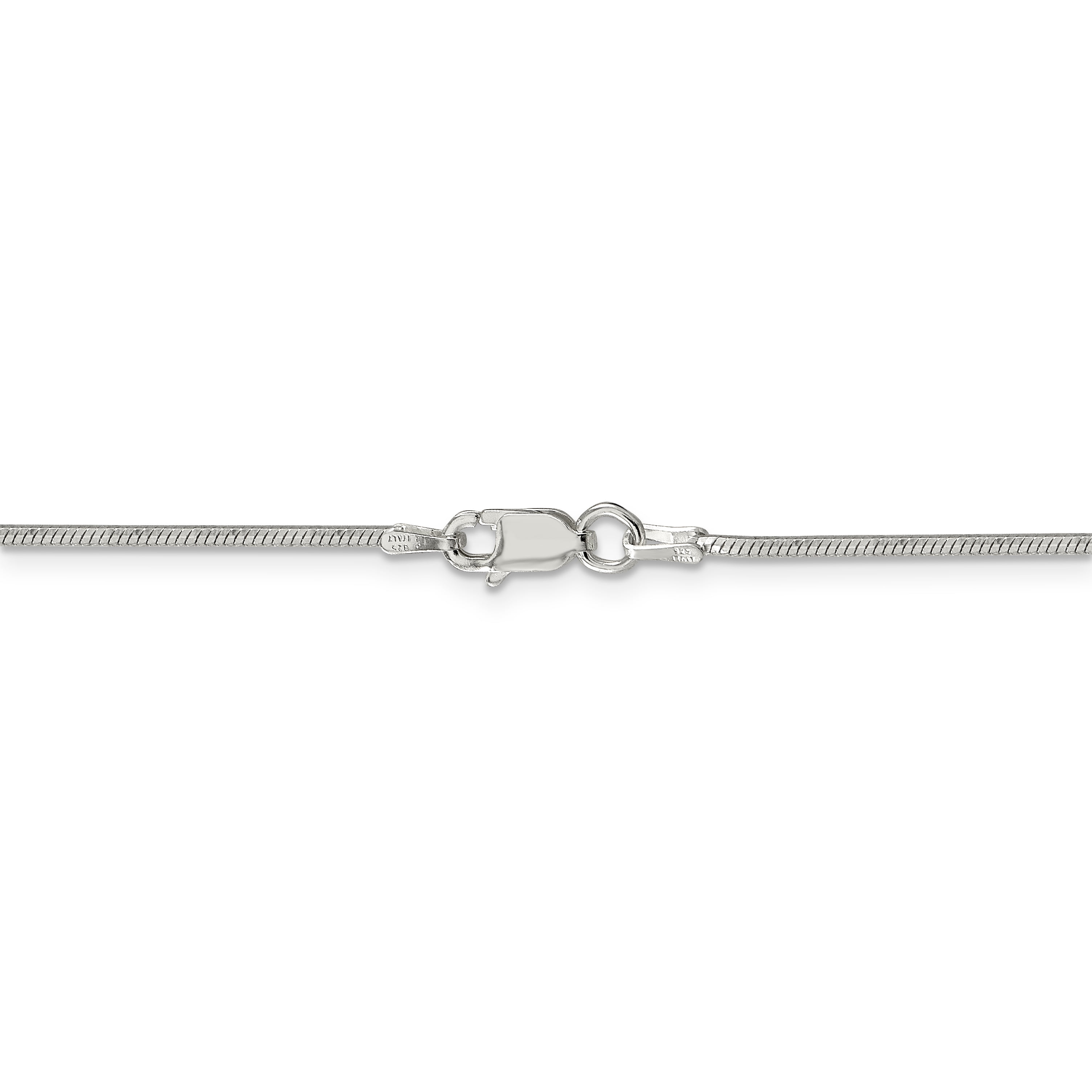 925 Sterling Silver 1.25mm Octagonal Snake Chain 18 Inch | Walmart Canada