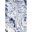 Free Shipping! Luxe Weavers Marble Swirl Collection Blue Abstract 4x5 ...