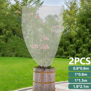 Garden Mesh Netting & Hoops Kit, 8 x 26 FT Plant Cover with Bracket for ...