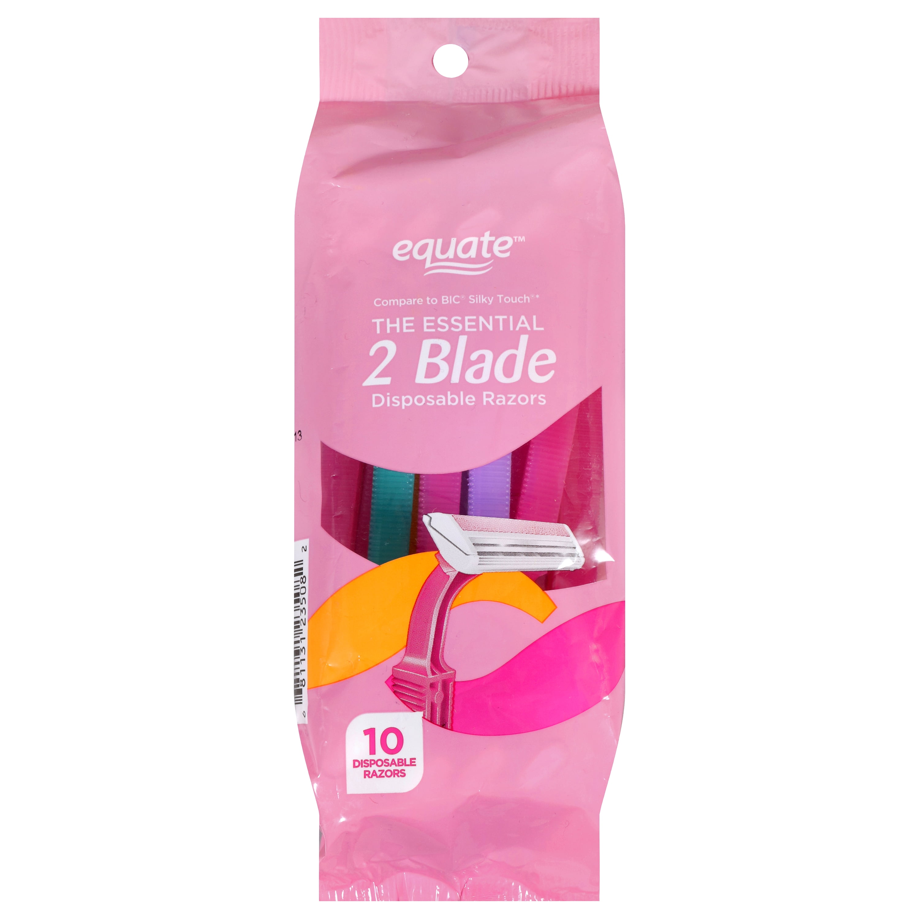 Equate The Essential 2 Blade Disposable Razors, 10 count - Walmart.com