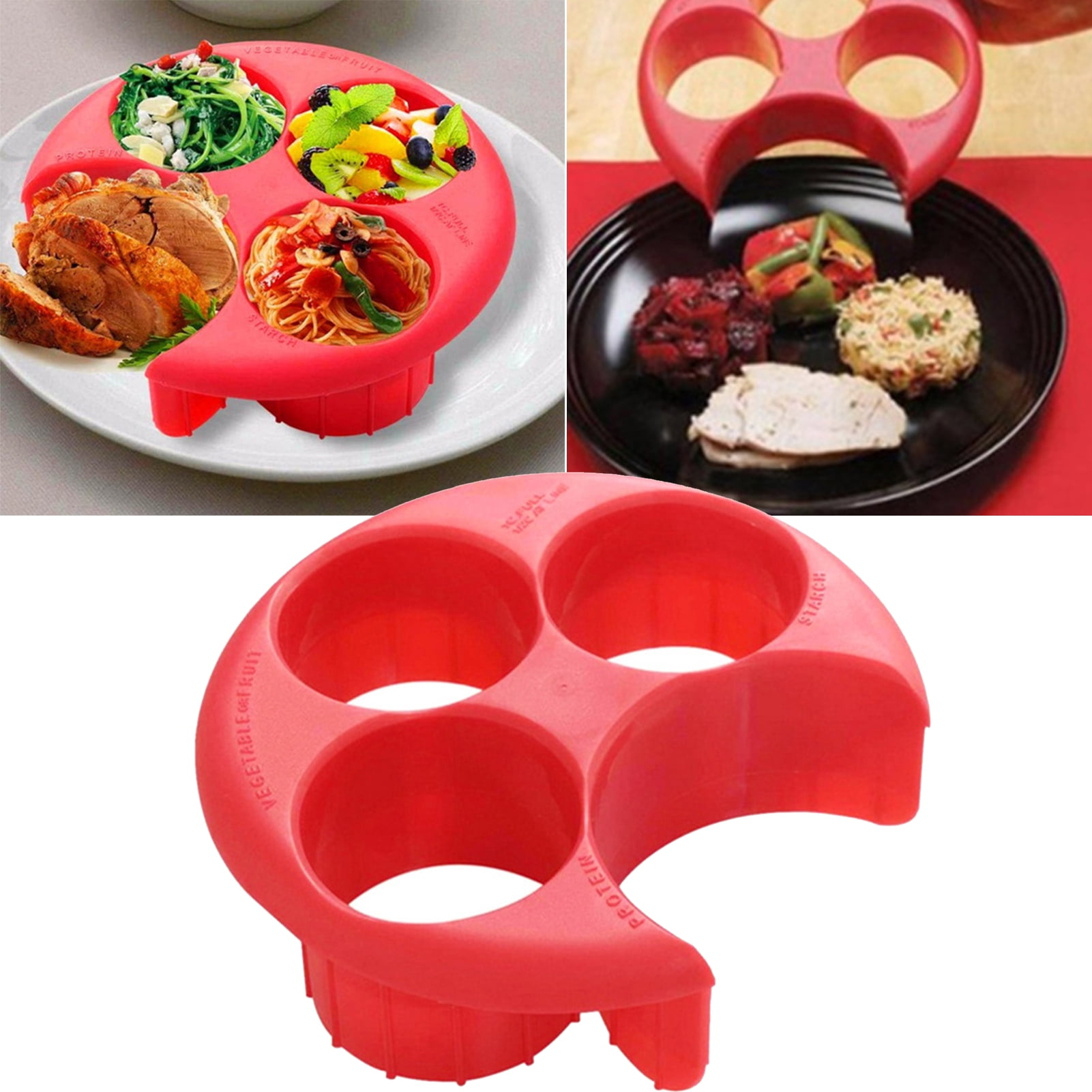 1 Pack Meal Portion Control Plate Weight Loss Diet Management Healthy ...