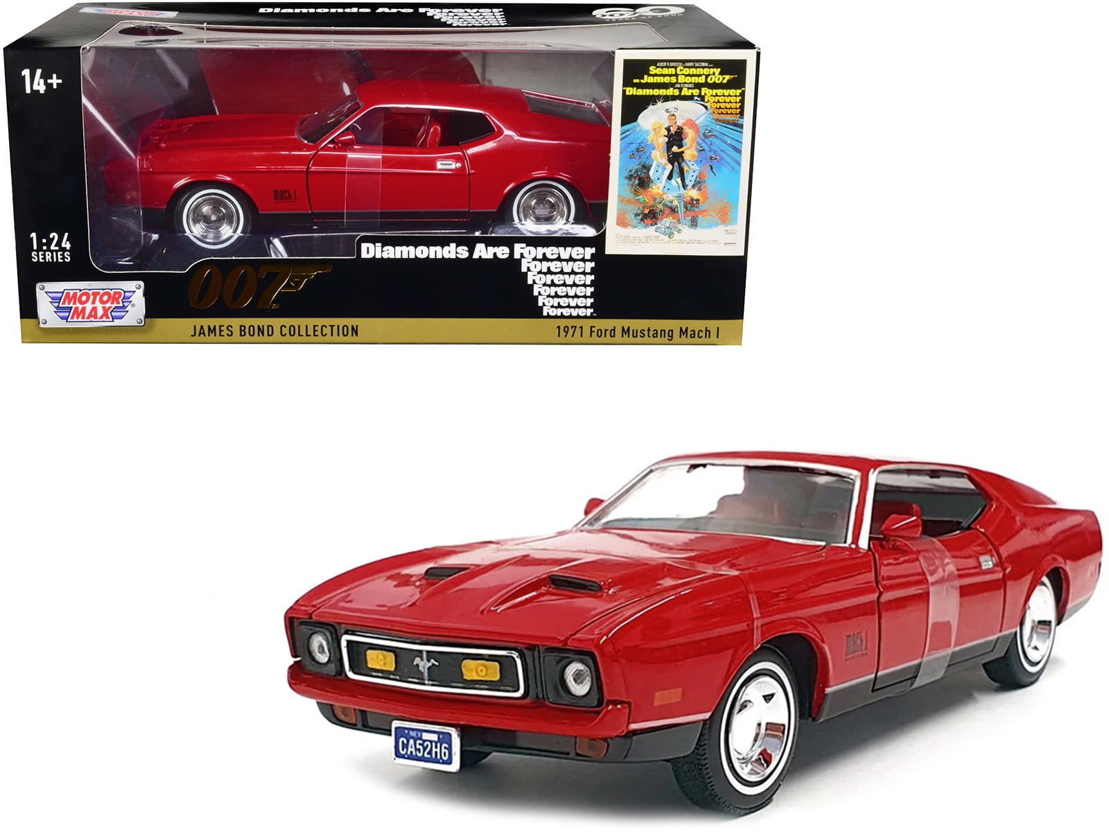 1971 Ford Mustang Mach 1 Red James Bond 007 "Diamonds are Forever ...