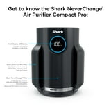 Shark NeverChange Air Purifier Compact Pro, HEPA Filter, HP070 ...