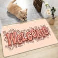 1pc Welcome Letter Printed Doormat, Rectangular Non-slip Mat, Soft ...
