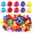 ERDOUY 40Pcs 14mm Acrylic Pony Beads, 5.5mm Large Hole Plastic Loose ...