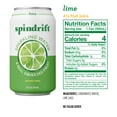 Spindrift Lime Unsweetened Sparkling Water & Real Squeezed Fruit, 12 fl oz, 8 count - Walmart.com