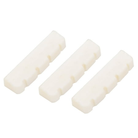Bass Nut, Flat-Bottomed Shape Craftsmanship Pre-Slotted Beef Bone ...