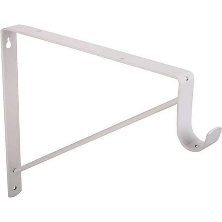 12.6 x 9.7 in. Heavy Duty Shelf & Closet Rod Support Steel - Powder ...