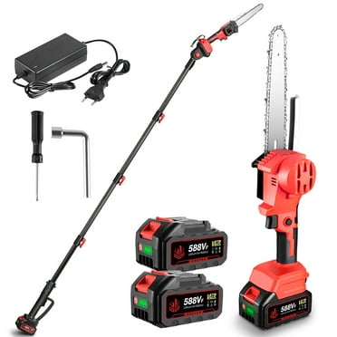 Cordless Pole Saw & Mini Chainsaw 2-IN-1 Battery Powered 4/6In Brushless 1500mAh - Walmart.com