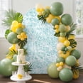 Abstract Fiber Line Arch Backdrop Cover 4 FT Spring Vibrant Blue White ...
