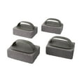 CaraMart 4 Pack BBQ Grill Cleaning Bricks with Ergonomic Handle and ...