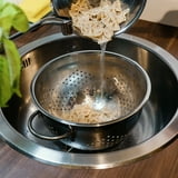 Navaris Stainless Steel Colander 4.8L / 5-Quart - Metal Strainer with ...