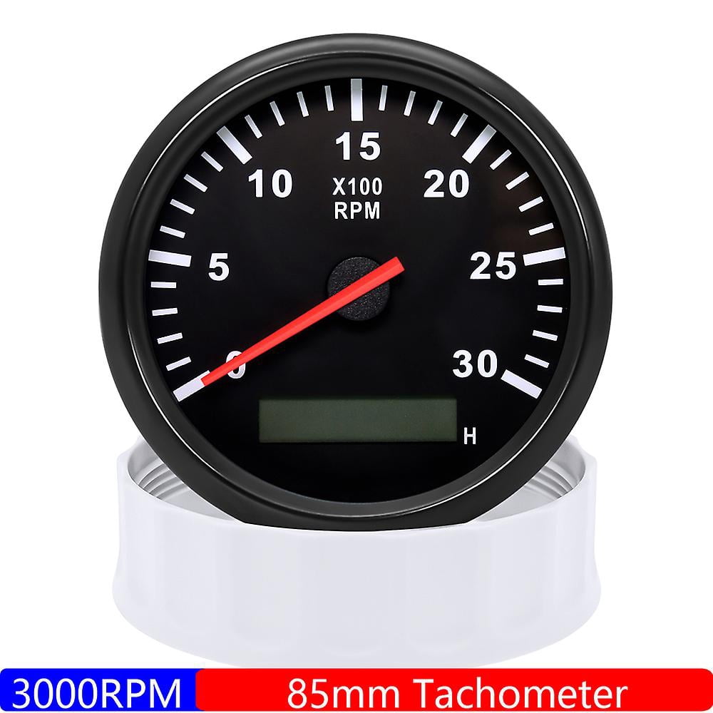 Tachometer 3000rpm Tacho Gauge 85mm Gasoline Diesel Engine Tacho With ...