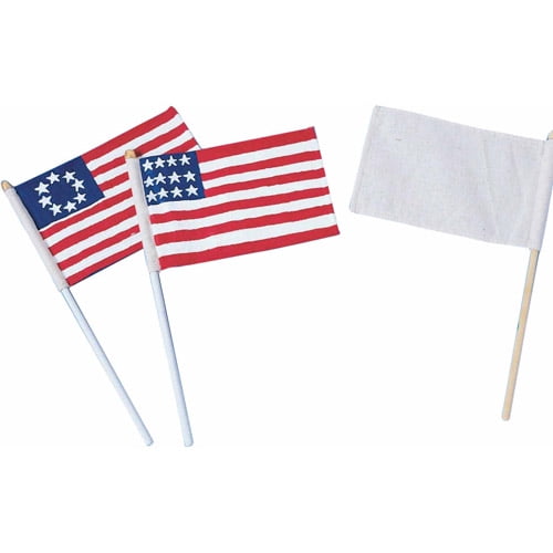 Color Me Blank Flags and Dowels, Pack of 12 - Walmart.com