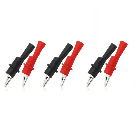 HUSERYT 6 Push-in Alligator Clips Alligator Clips for Multimeter Test ...