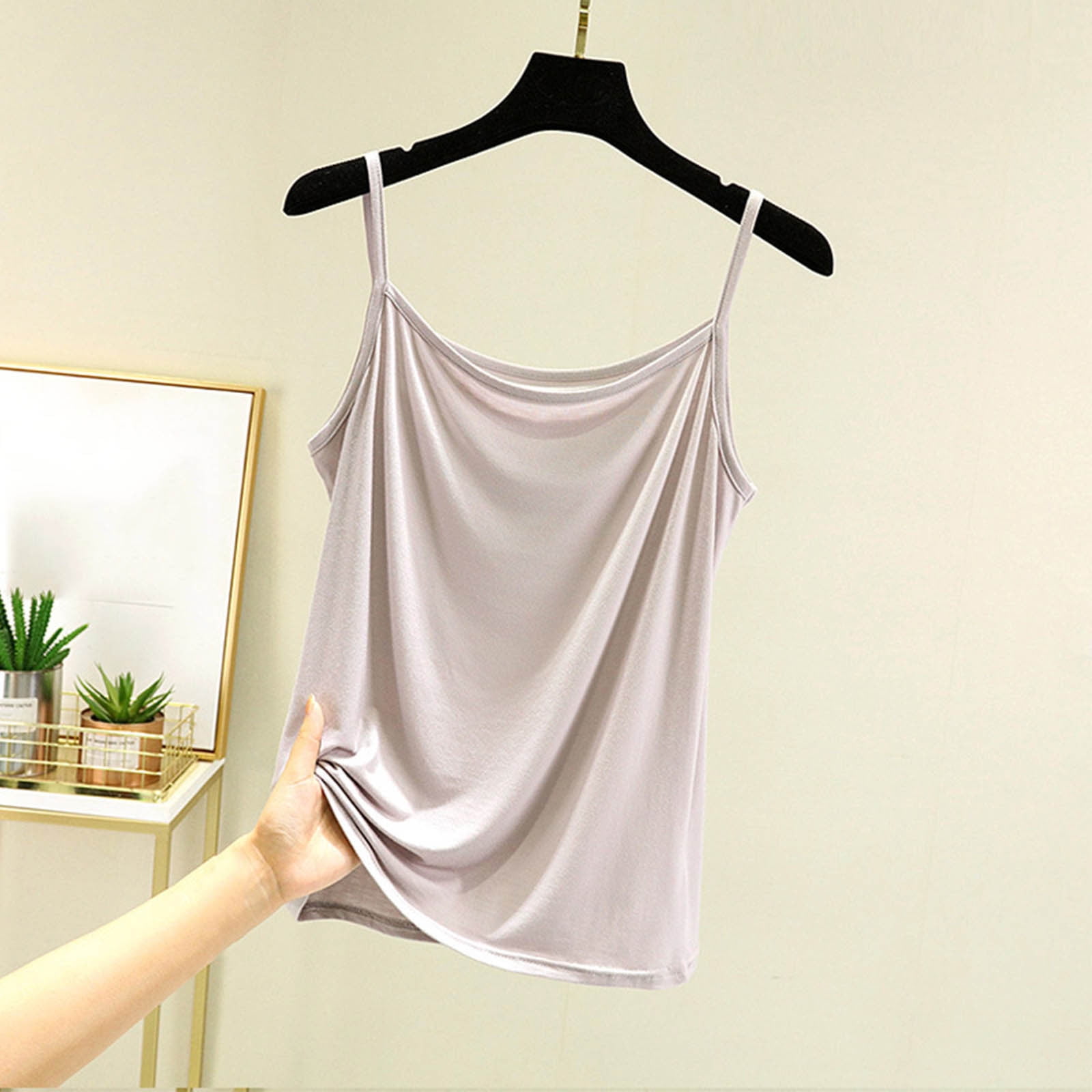 Click here for Quindos Tank Tops For Women Gray Workout Summer Ro... prices