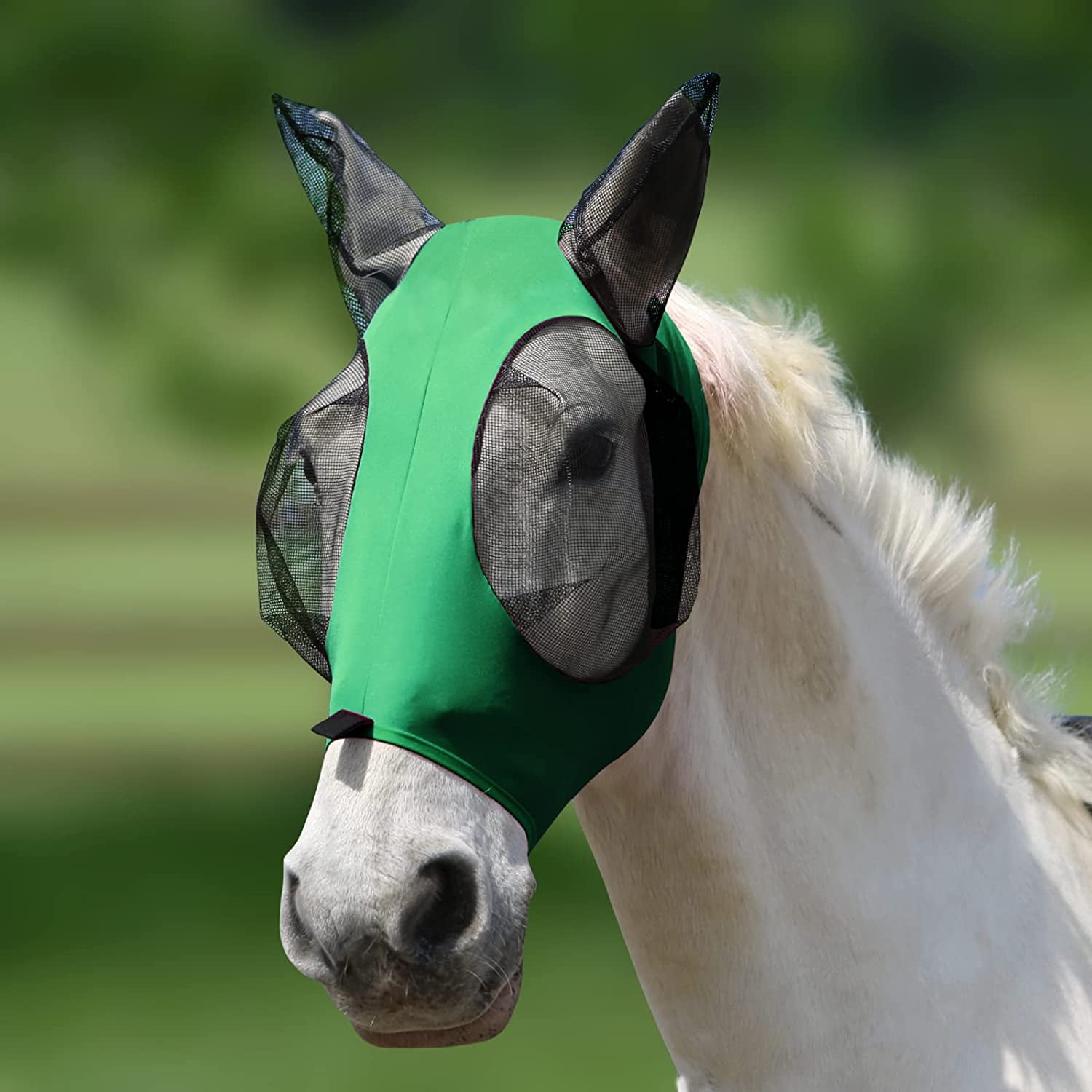 Harrison Howard Stretch, Breathable, UV Protective Fly Mask with Mesh ...