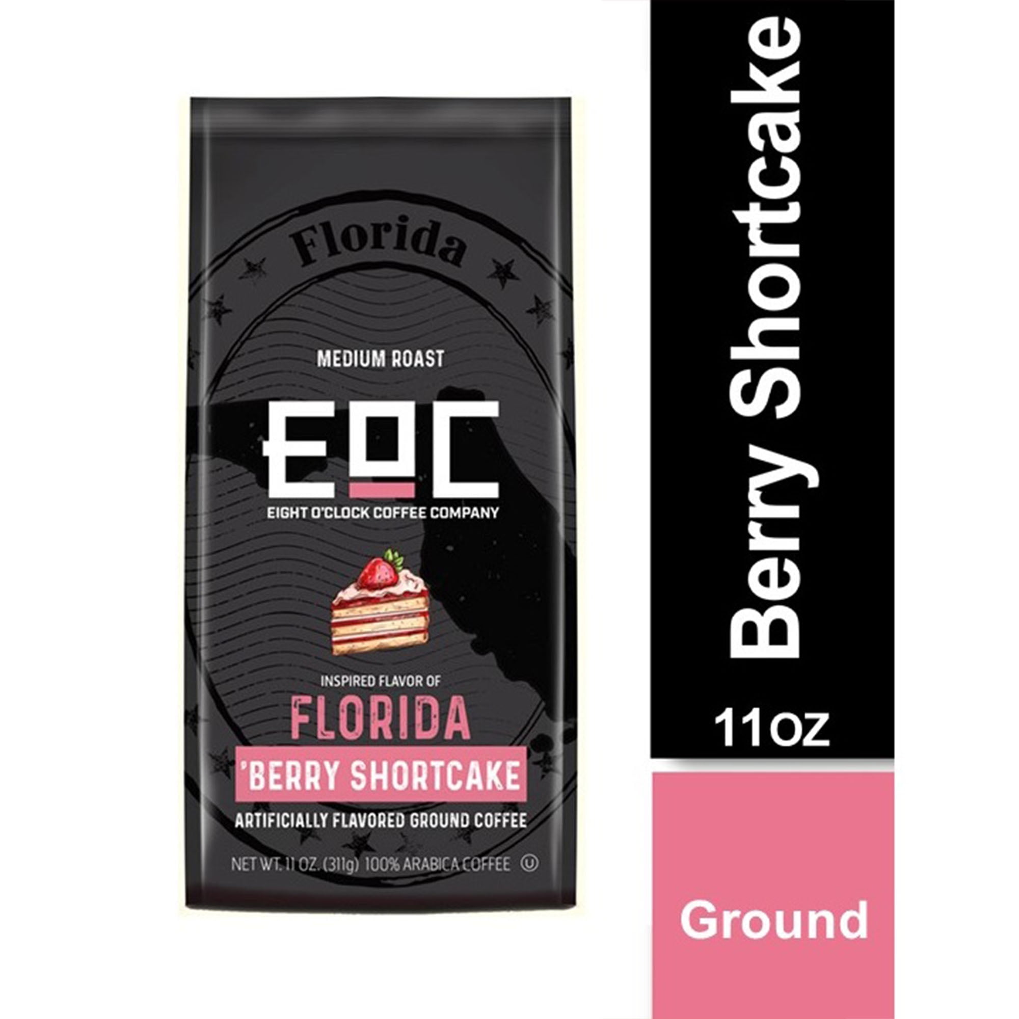 Eight O'Clock Flavors of America Florida Berry Shortcake Ground Coffee ...