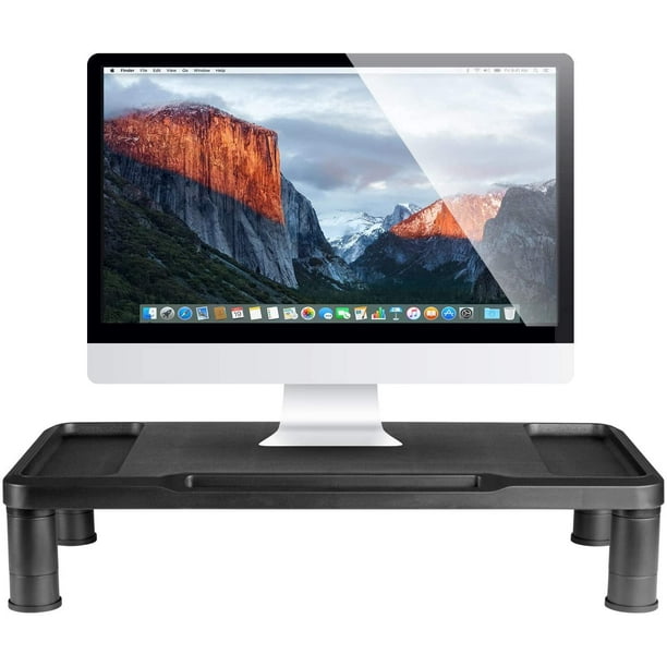 Halter Height Adjustable Monitor Stand - Rectangular Monitor Riser with ...