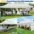 HOTEEL Canopy 10x30 Pop up Canopy with 8 Sidewalls Heavy Duty Party ...