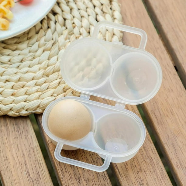 wolftale Portable Egg Storage Box 2 Grids Eggs Container Dispenser ...