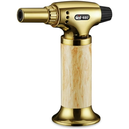 Culinary Torch Lighter, Refillable Flamethrower Kitchen Cooking Torch ...