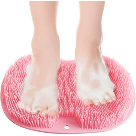 Shower Foot and Back Scrubber，23*30cm(Pink),Shower Foot Scrubber,Shower ...