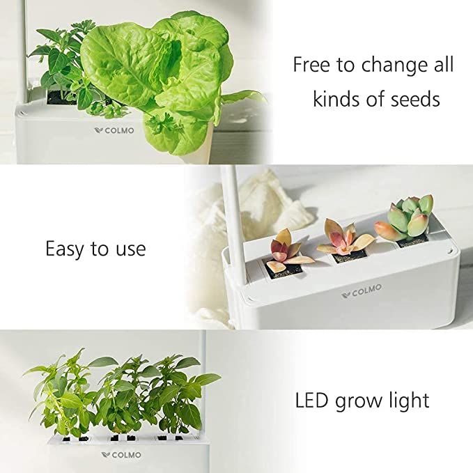 Buy COLMO Indoor Herb Garden Kit with LED Spectrum Hydroponics Growing ...
