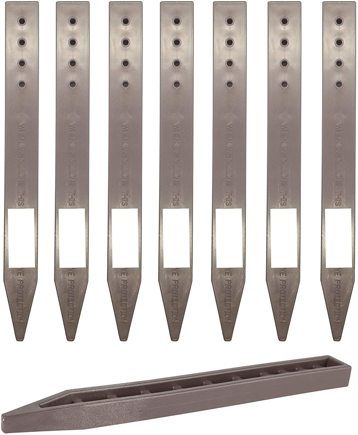 10-Pack - Heavy Duty, Brown Landscape Lawn & Garden Border Edging ...