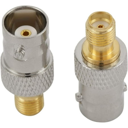 2 Pack BNC Female to SMA Female RF Connector Test Coaxial Adapter for ...